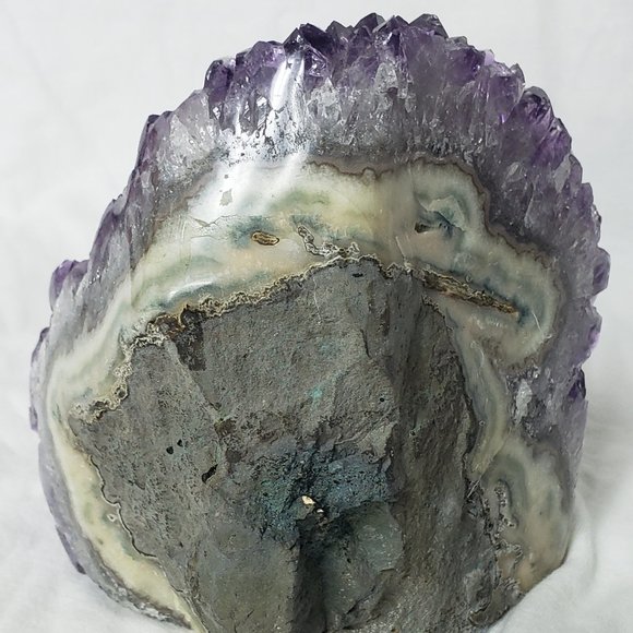 UNBRANDED | Accents | Rough Equilateral Triangle Purple Amethyst ...